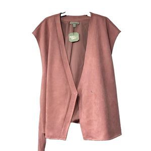 Rye Grass | Jackets & Coats | Nwt Rye Grass Desert Rose Faux Suede Open ...